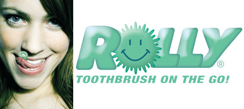 Rolly Brush, A Rubbery Chewable Toothbrush With Spiked Mini Bristles