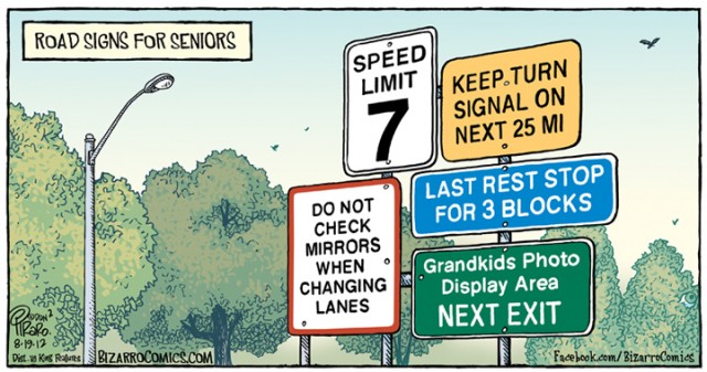 Road Signs For Seniors and Teens