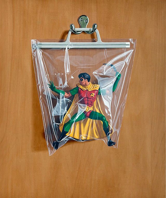 Secret Identity, A Photorealistic Comic Painting Series by Simon Monk