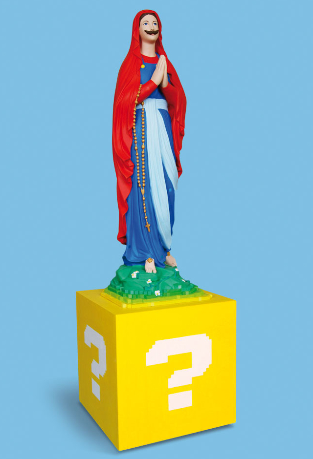 Miniature Virgin Mary Statues Transformed Into Pop Culture Characters