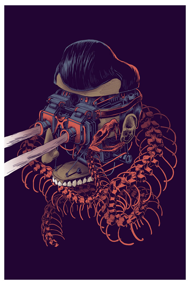 Deconstructed Head Illustrations by Smithe