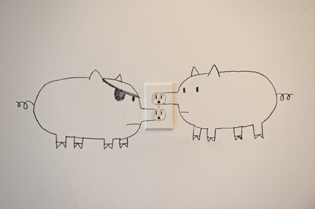 Snoutlet, The Pigs Behind Electrical Outlets