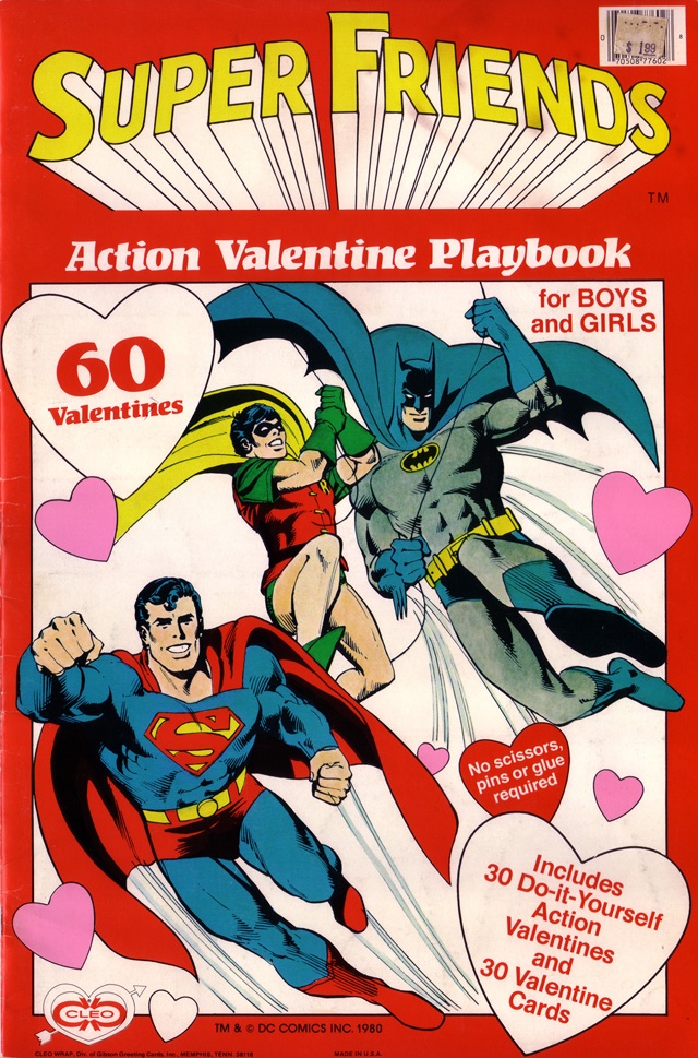 Make Your Own 1980's Super Friends Action Valentines