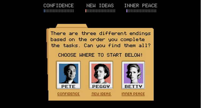 Mad Men The Interactive Game, A Retro-Style Video Game With Different ...