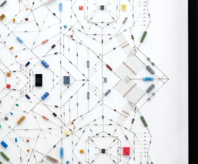 Technological Mandalas, Intricate Geometric Forms Made of Electronic ...