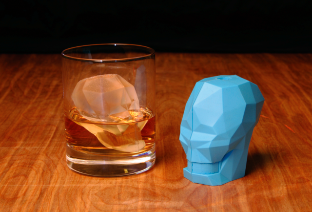 A Skull Ice Cube Mold That Keeps Drinks Chilled & Looking Dangerous