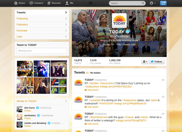 Twitter Updates User Profiles With Header Images & More Photos