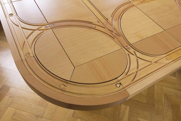 TrackTile, Dining Tables That Have Built-In Tracks for Toy Trains