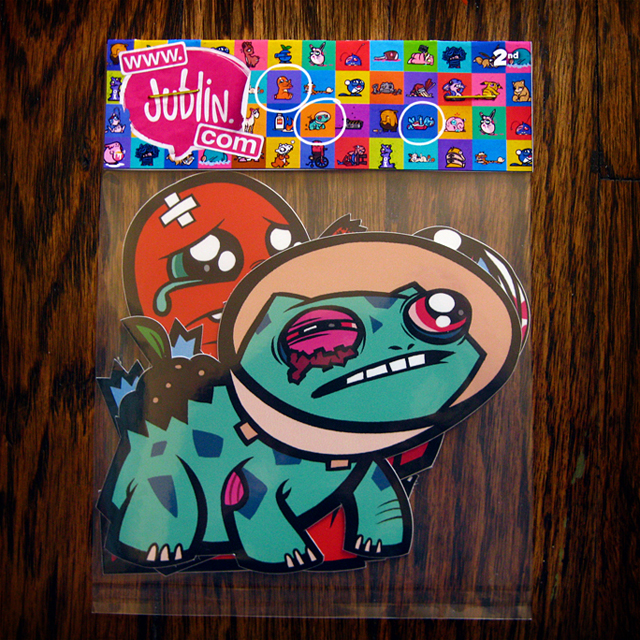 Injured Pokémon Starter Set Sticker Pack by Jublin