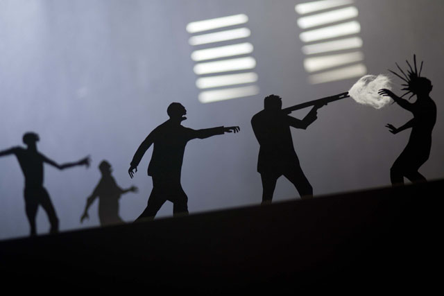 Action Scene Cut Out Art by David Reeves