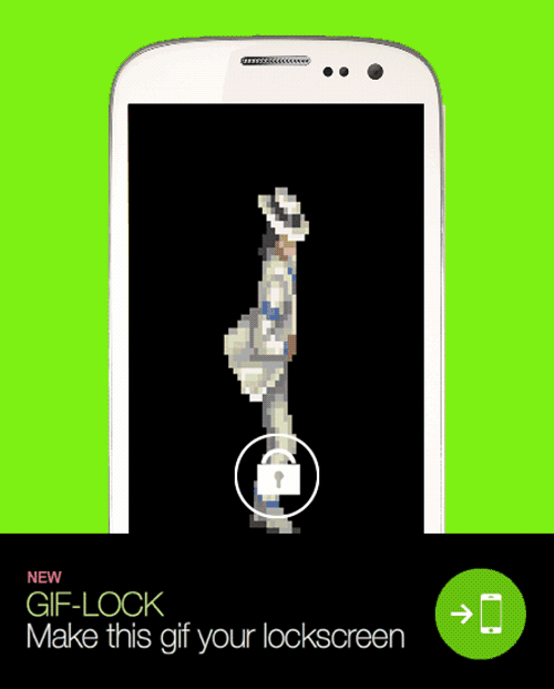 GIF-LOCK, Android App Full of Animated GIFs For Your Lock Screen