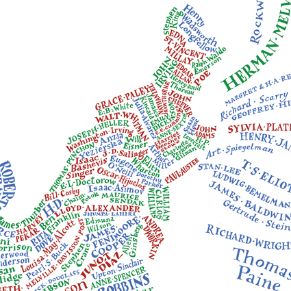 Literary Maps of the USA and UK