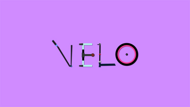 VELO, Beautiful Animation Brings Bicycles to Life With Simple Shapes