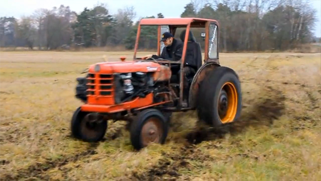 Swedish Man Builds & Drives a Volvo 240 Turbo Racing "Terror" Tractor